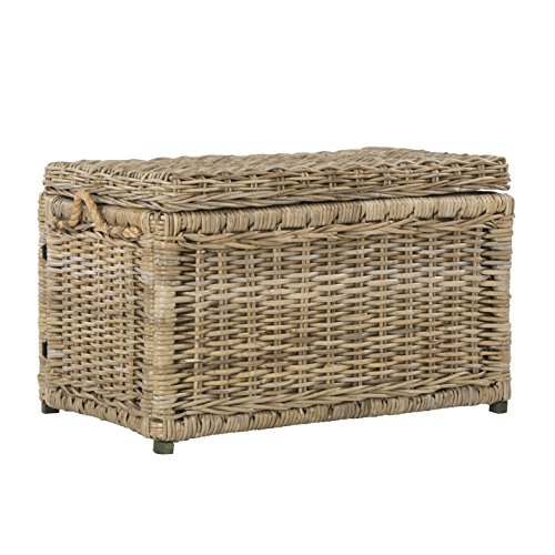 happimess HPM9003B Jacob 30" Wicker Storage Trunk, Collapsible for flat ...