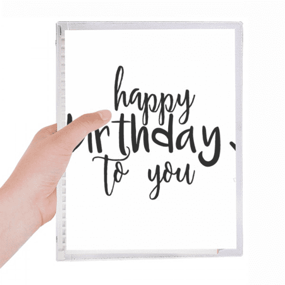 happy birthday celebrate quote notebook loose diary refillable journal ...