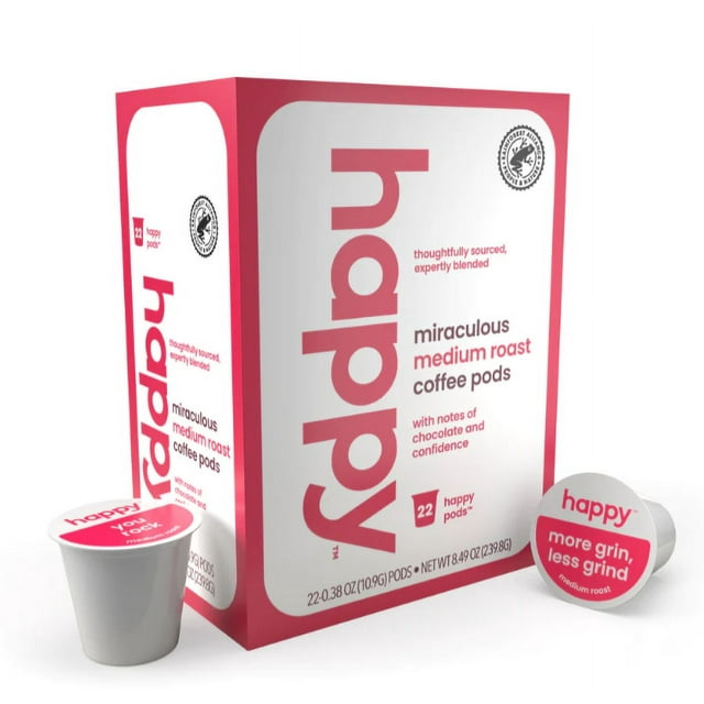 happy coffee pods 22ct medium - Walmart.com