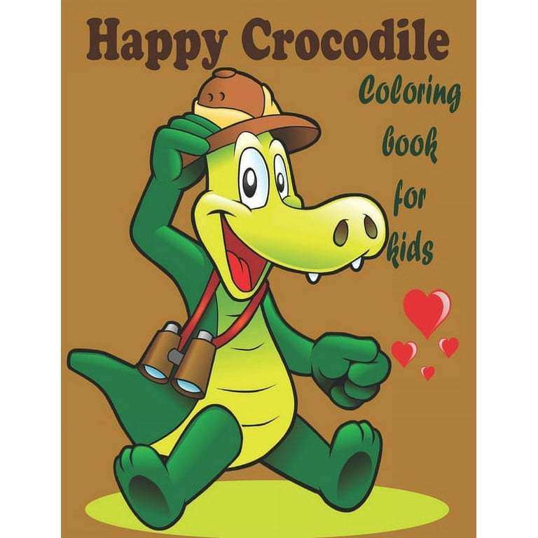 crocodile coloring book pages