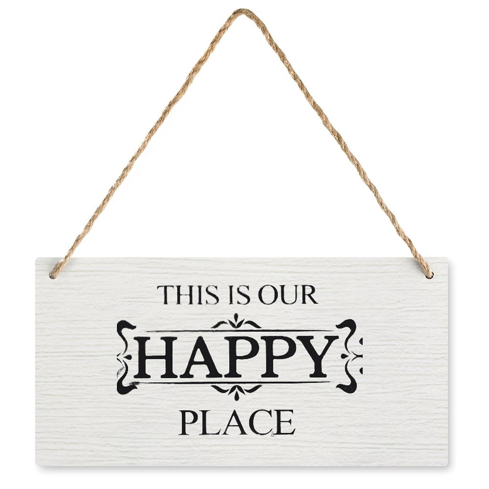 this is our happy place Retro Wooden Door Sign Wood Sign Wall Art ...
