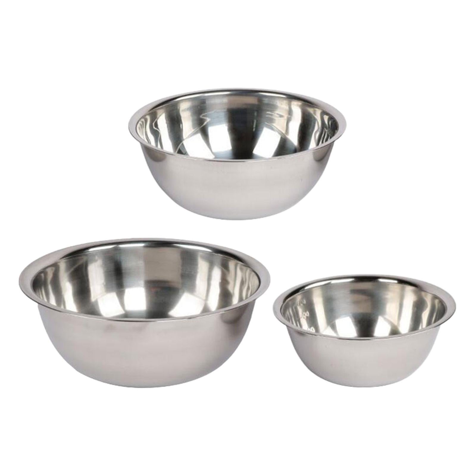 harayaa 3Pcs Stainless Steel Bowls Set Camping Mess Set for Barbecue ...