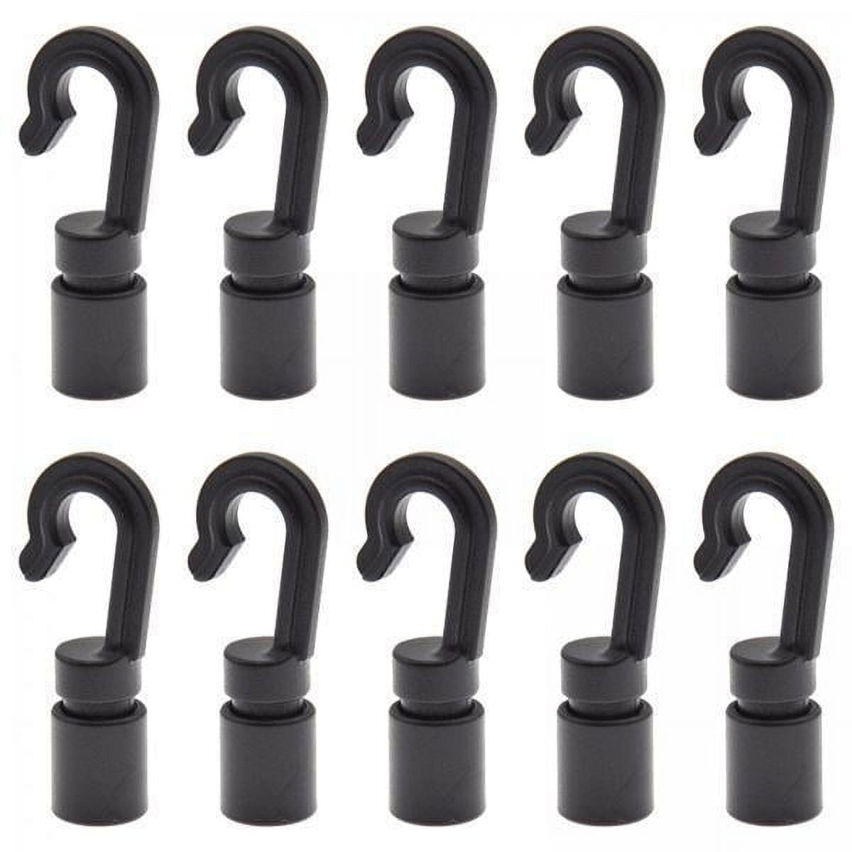 harayaa 5x10 Pieces Shock Cord Open End Hooks Heavy Duty for Bungee ...