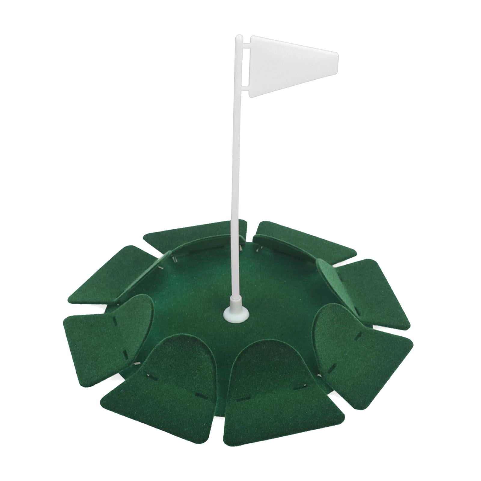 harayaa Golf Practice Putting Cup Flagstick Flocking for Yard Office ...