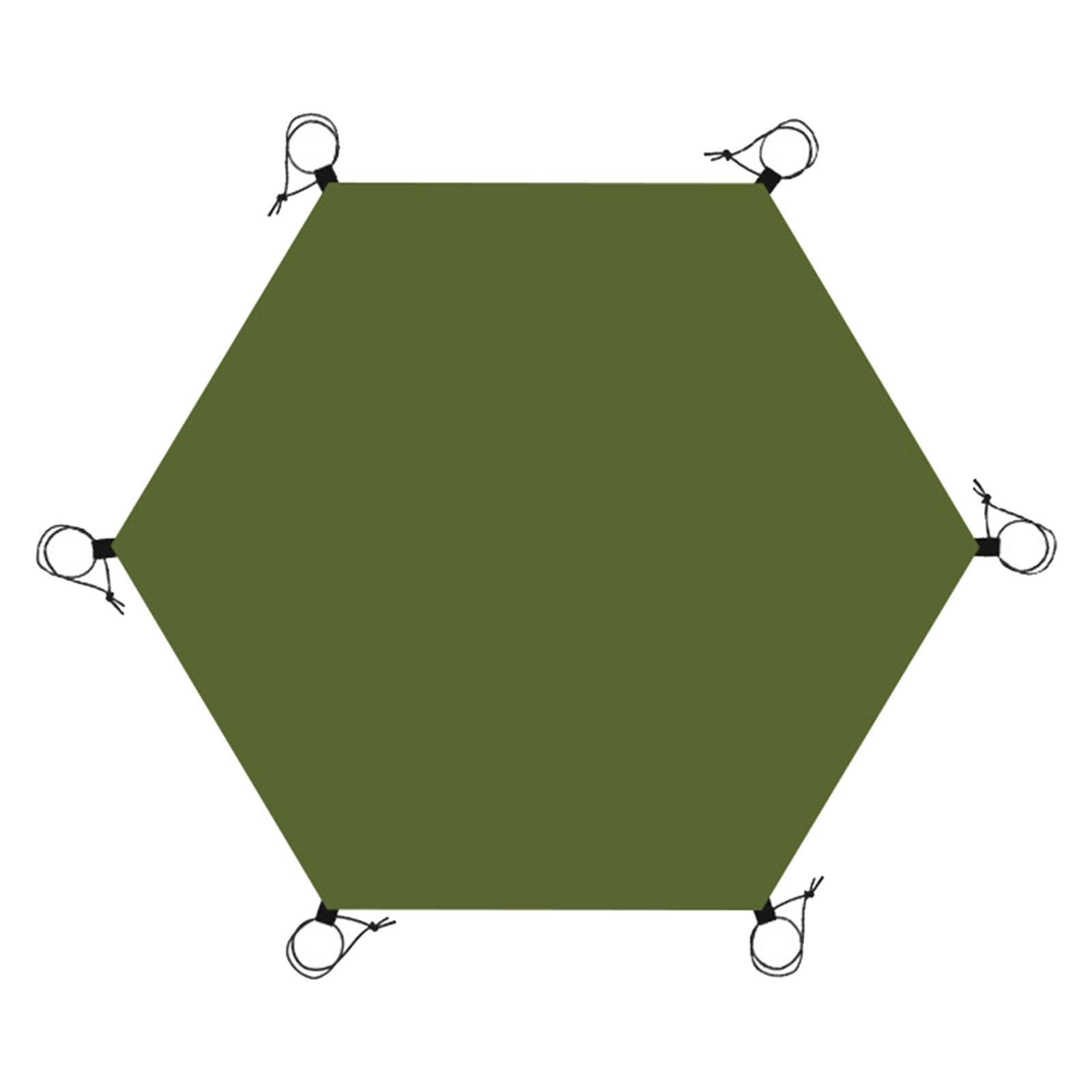 harayaa Hexagonal Tent Footprint Camping Tarp for Camping Gear Fishing ...