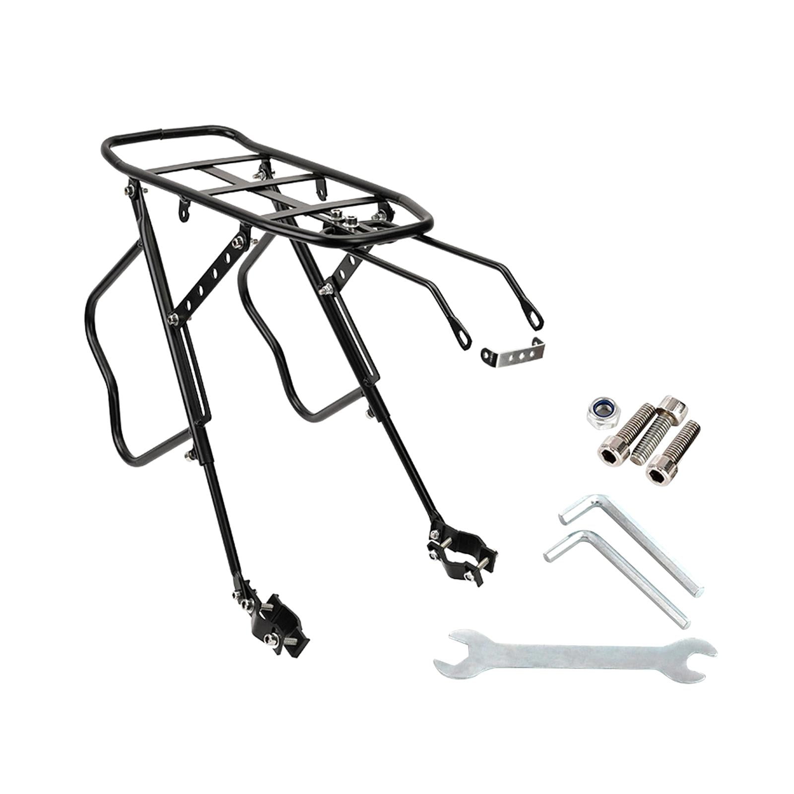 harayaa Rear Bike Rack Back Seat Bracket Folding Bike Rack for Biking ...