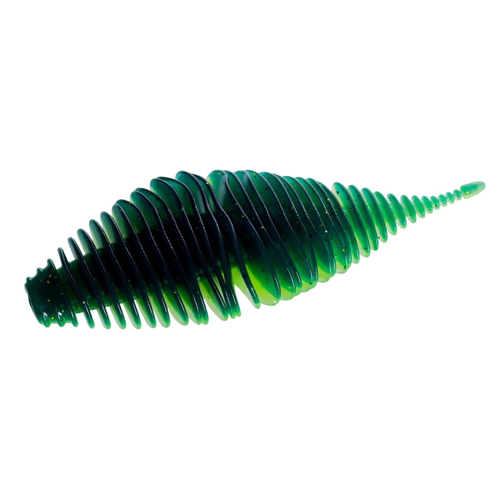 harayaa Soft Fishing Lure Worm Grub Maggots Lure for Trout Bass ...