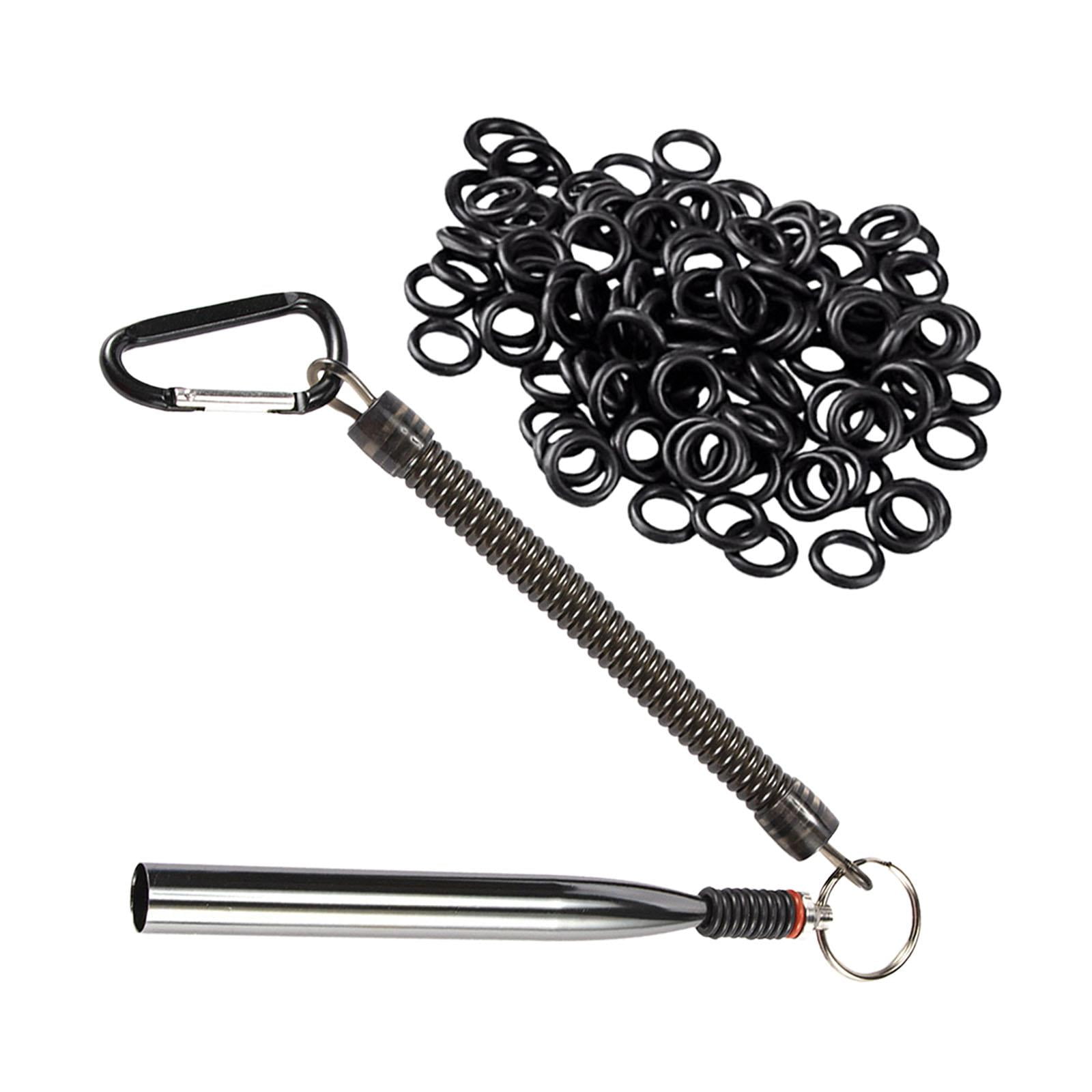 harayaa Wacky Rig Tool Aluminum Alloy with 100 Silicone O s Fishing ...