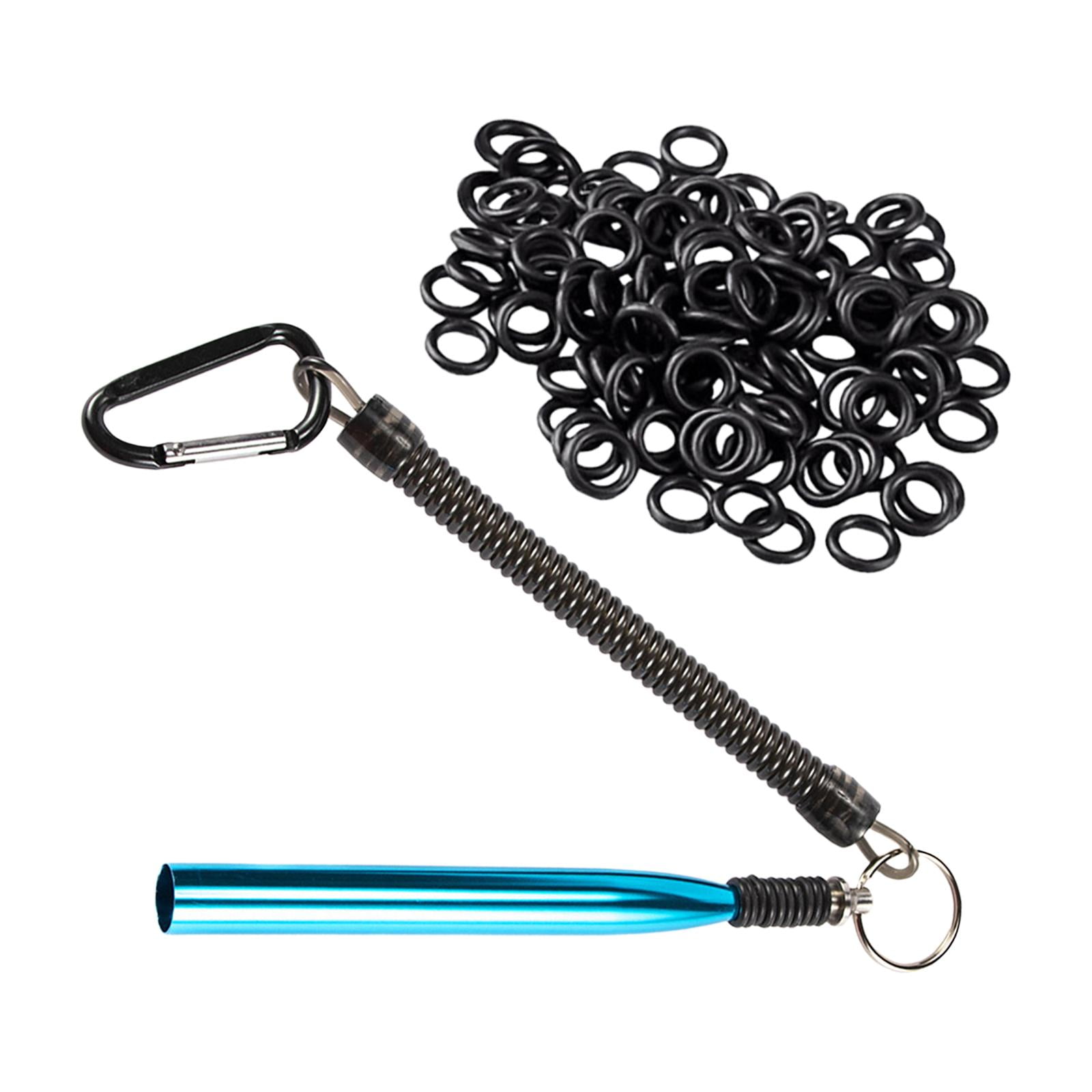 harayaa Wacky Rig Tool Aluminum Alloy with 100 Silicone O s Fishing ...