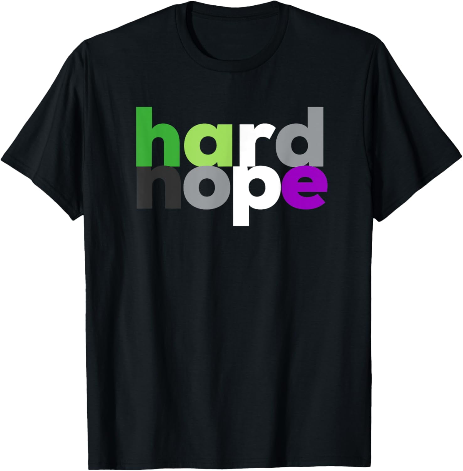 hard nope Aroace Pride LGBTQ, LGBT Aro Ace Aromantic Asexual T-Shirt ...