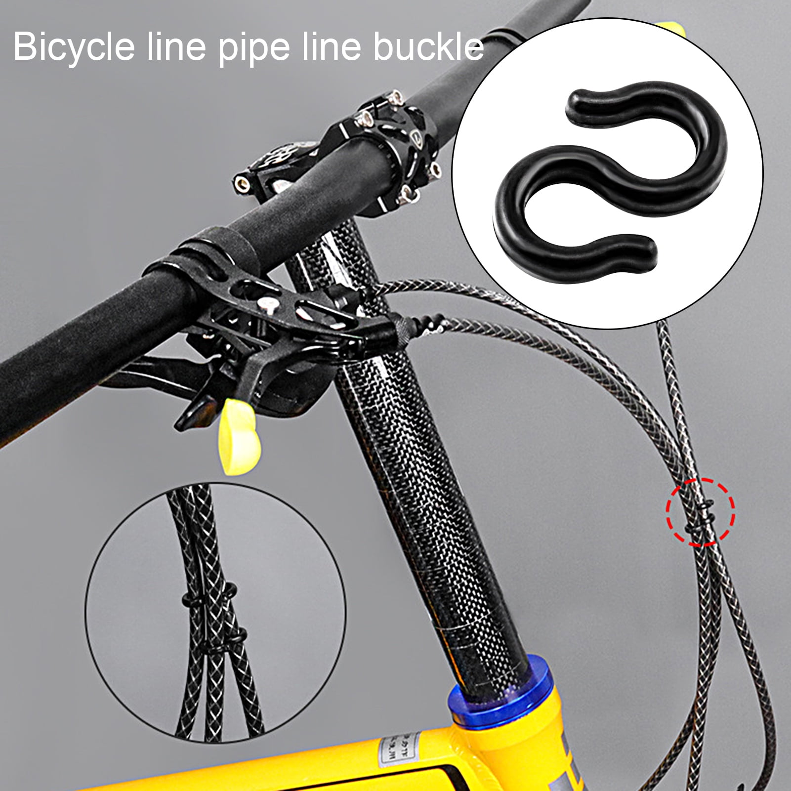 harmtty 10Pcs Bike Cable Buckles Universal High Hardness Easy ...