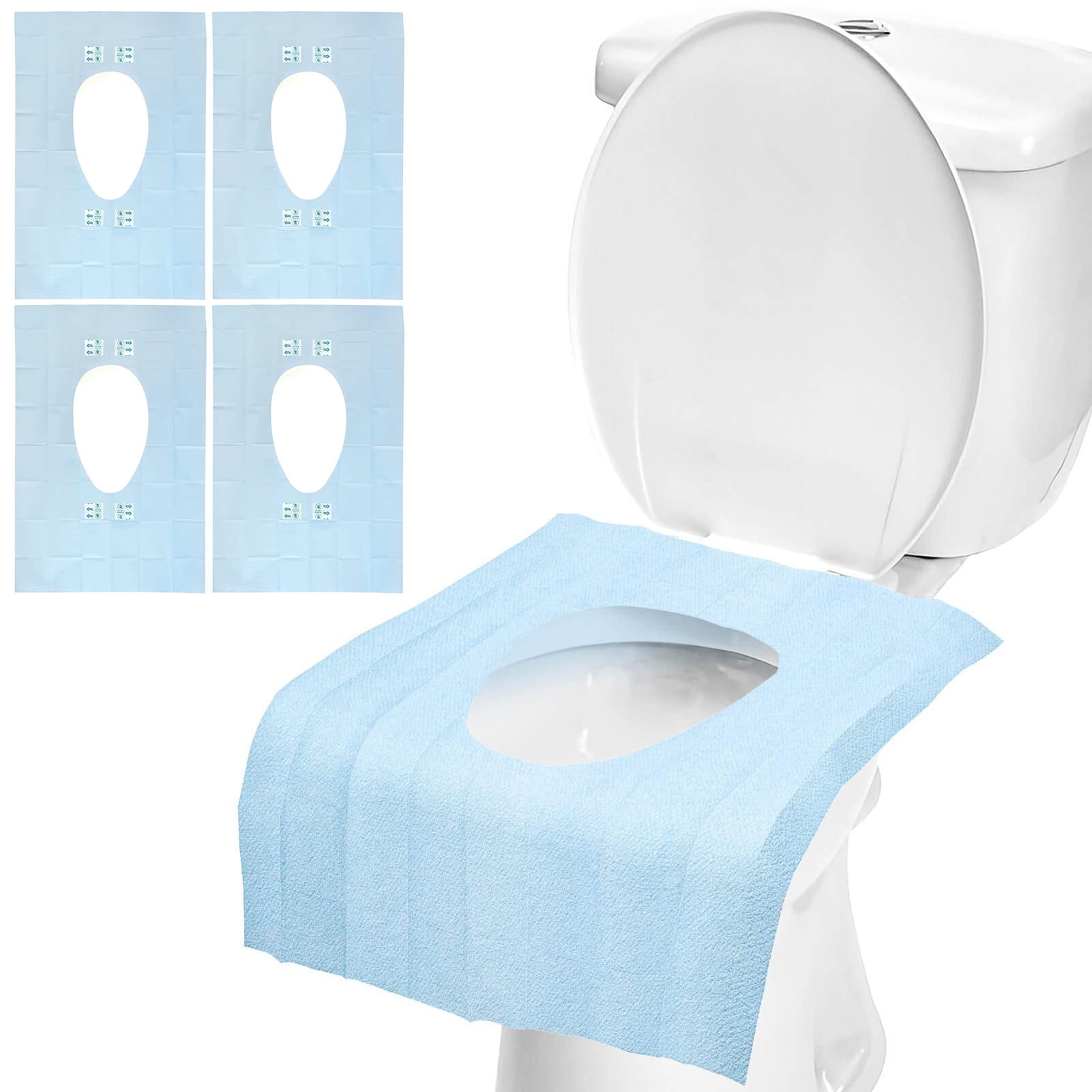 harmtty 10Pcs Toilet Seat Cover Flushable Biodegradable Potty Training ...
