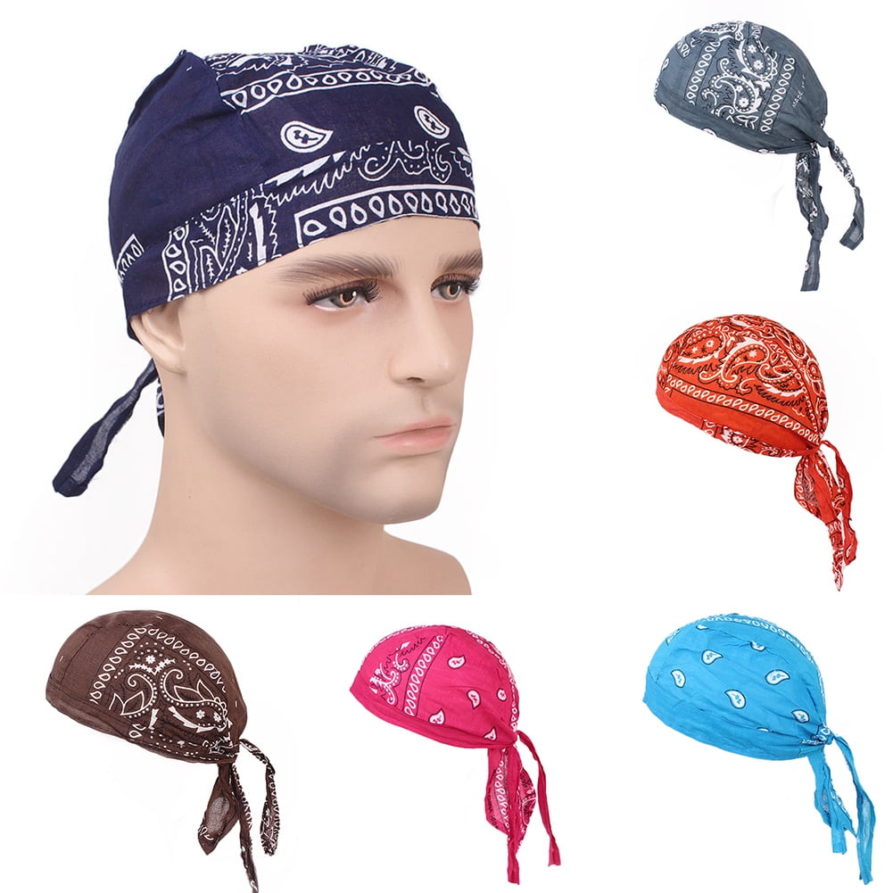 harmtty Cotton Men Women Pirates Cycling Cap Bike Headband Hat Bandana ...