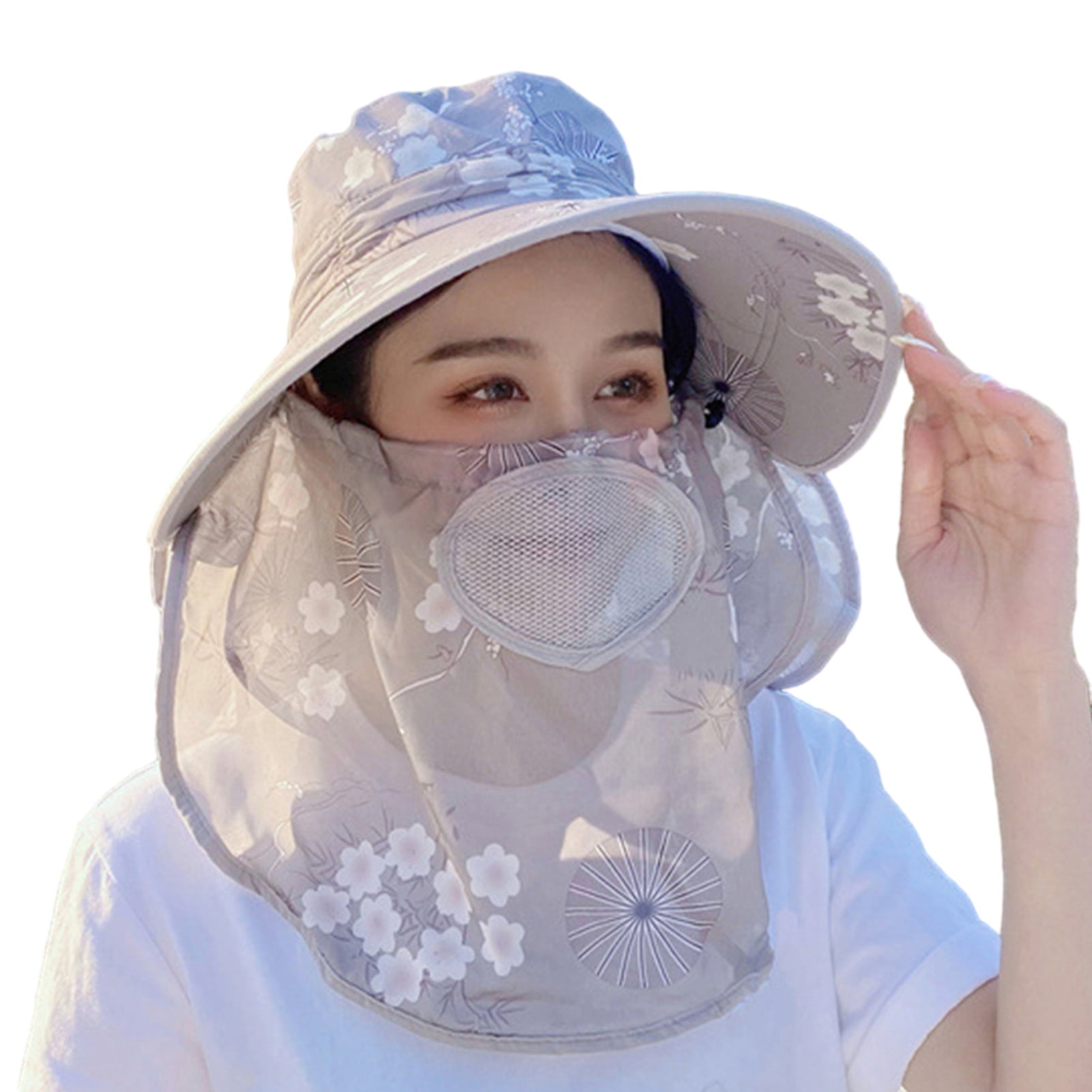 harmtty Farm Work Sun Hat Women Large Sun Hat Women's Large Brim Sun ...