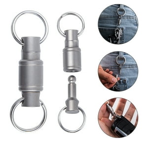 KeyUnity KM07 Titanium Keychain: 2-in-1 Pocket Clip-Key Ring, Belt Hook ...