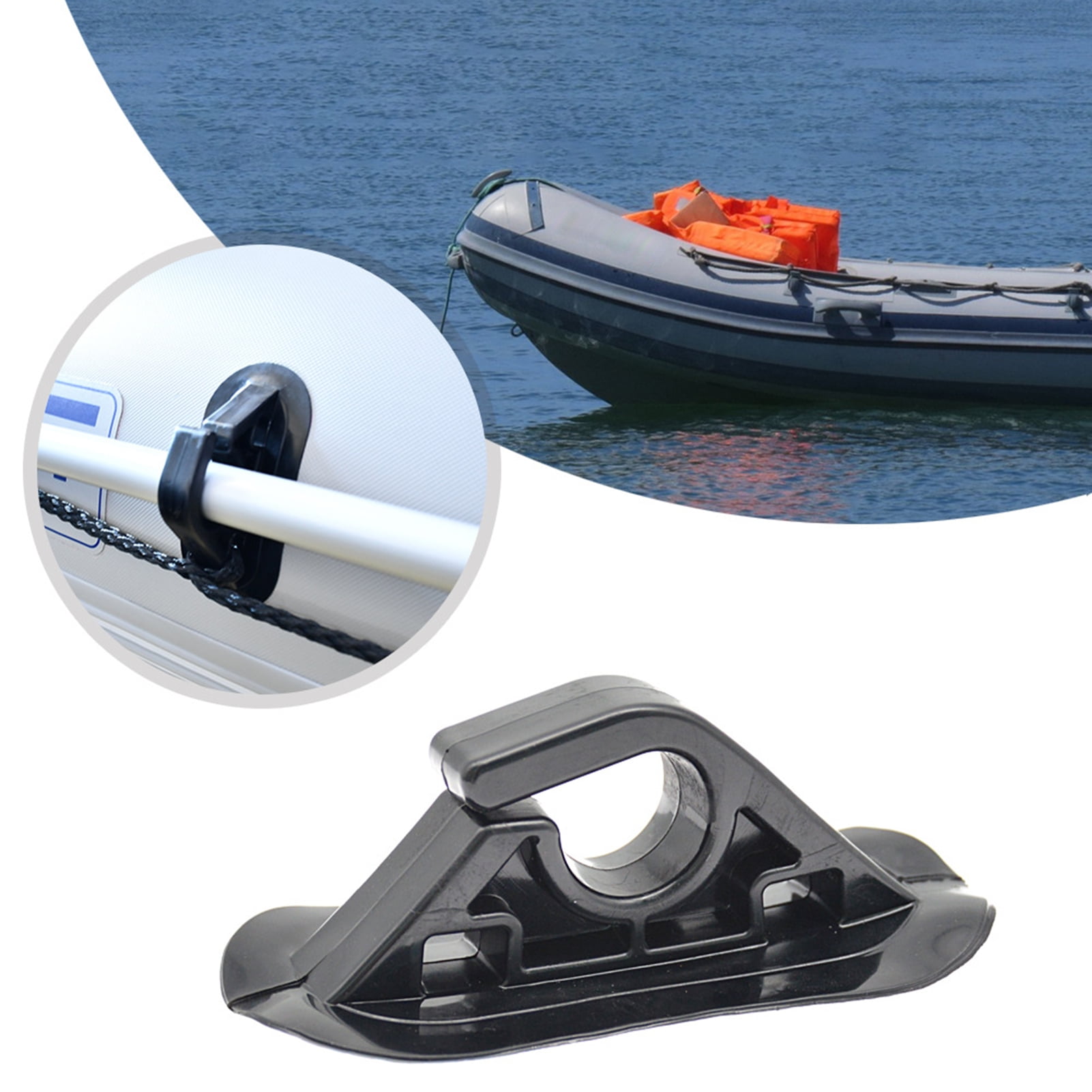 harmtty Paddle Storage Buckle Easy Installation Paddle Anti-lost Kayak Canoe Paddle Holder Clip ...