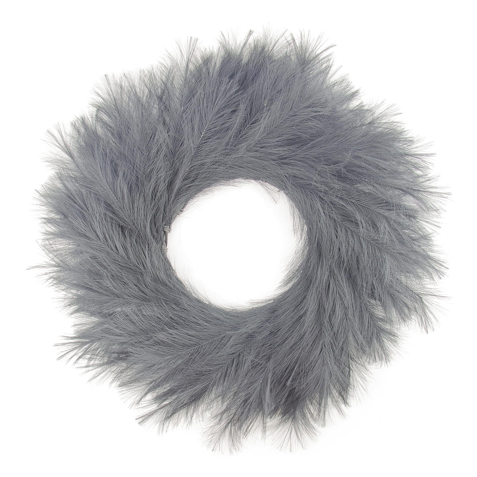 harmtty Pampas Grass Wreath Realistic Looking Non-Wither Artificial ...
