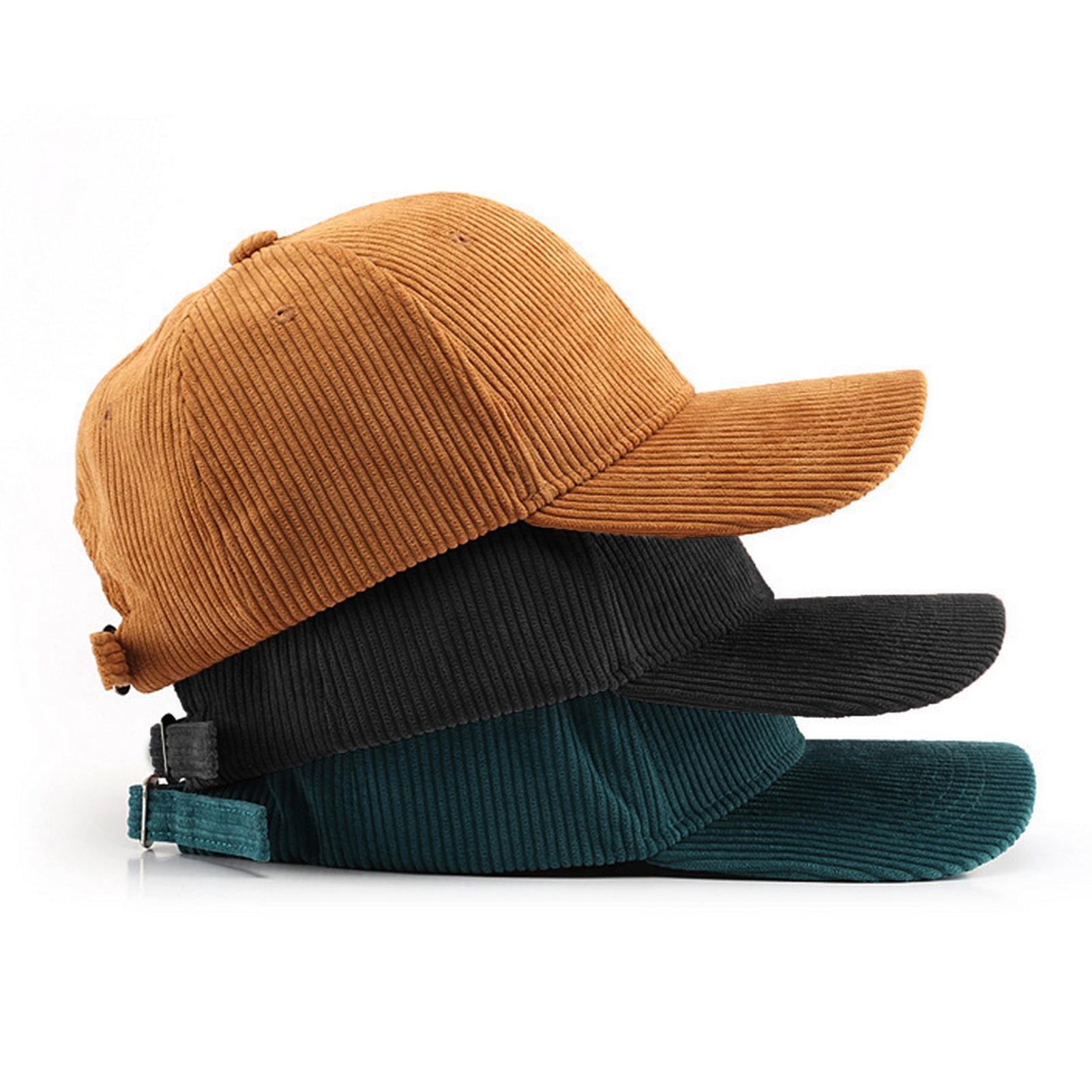 harmtty Unisex Peaked Cap Long Brim Solid Color Adjustable Anti slip ...