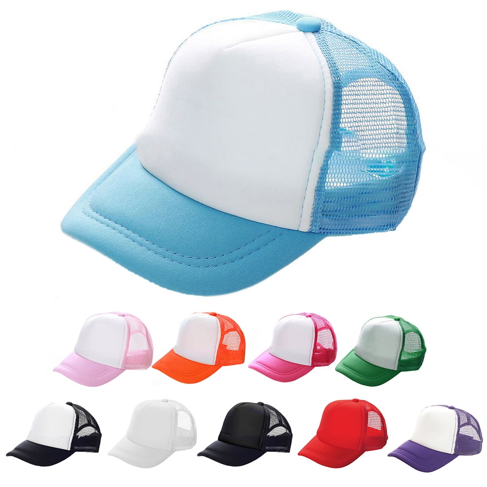 harmtty Unisex Summer Breathable Plain Mesh Baseball Cap Adjustable ...