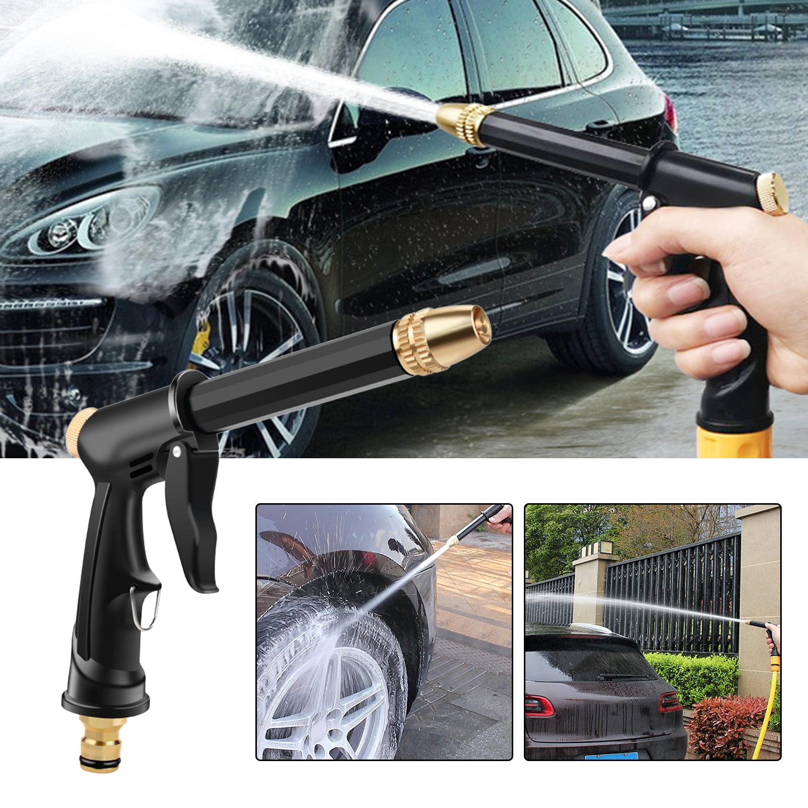 harmtty Water Sprinkler Adjustable High Pressure Water Hose Nozzle ...