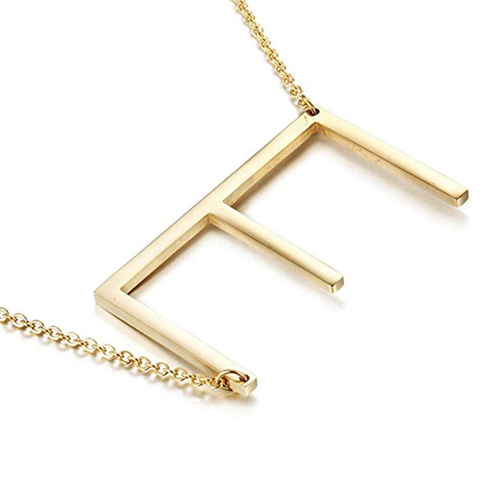 harmtty Women 26 English Letter Pendant Chain Necklace Choker Party ...