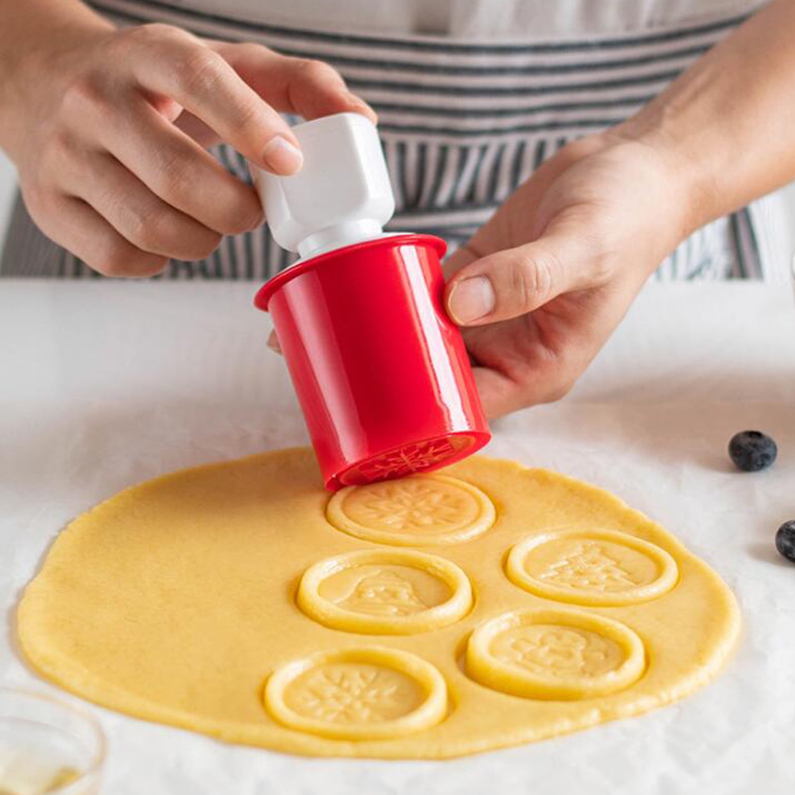 harmtty Xmax Christmas Cookie Stamps Set 6 Styles Cookie Cutters Molds ...