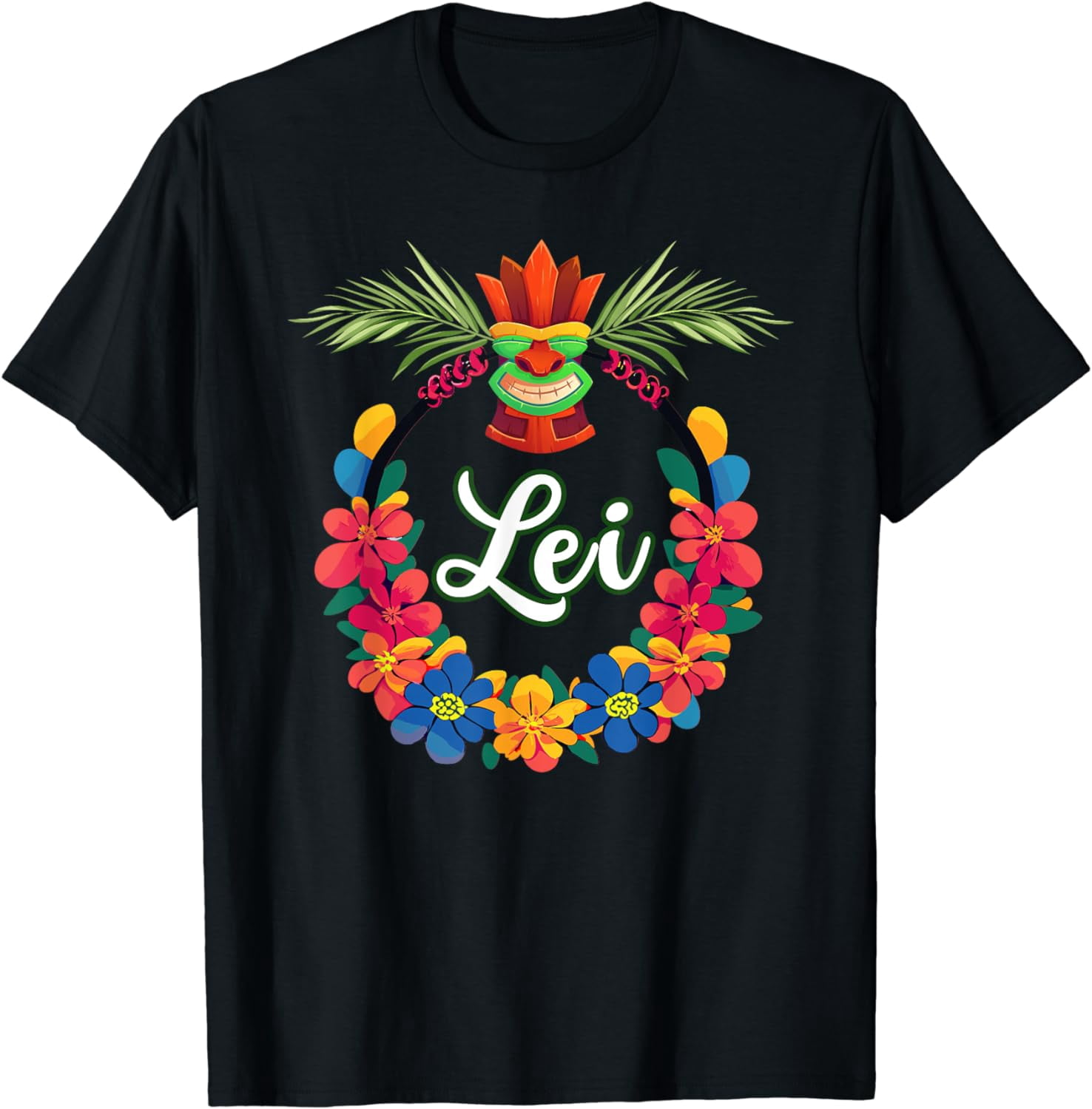 hawaiian May Day is Lei Day aloha hawaii flower festival Cotton T-Shirt ...