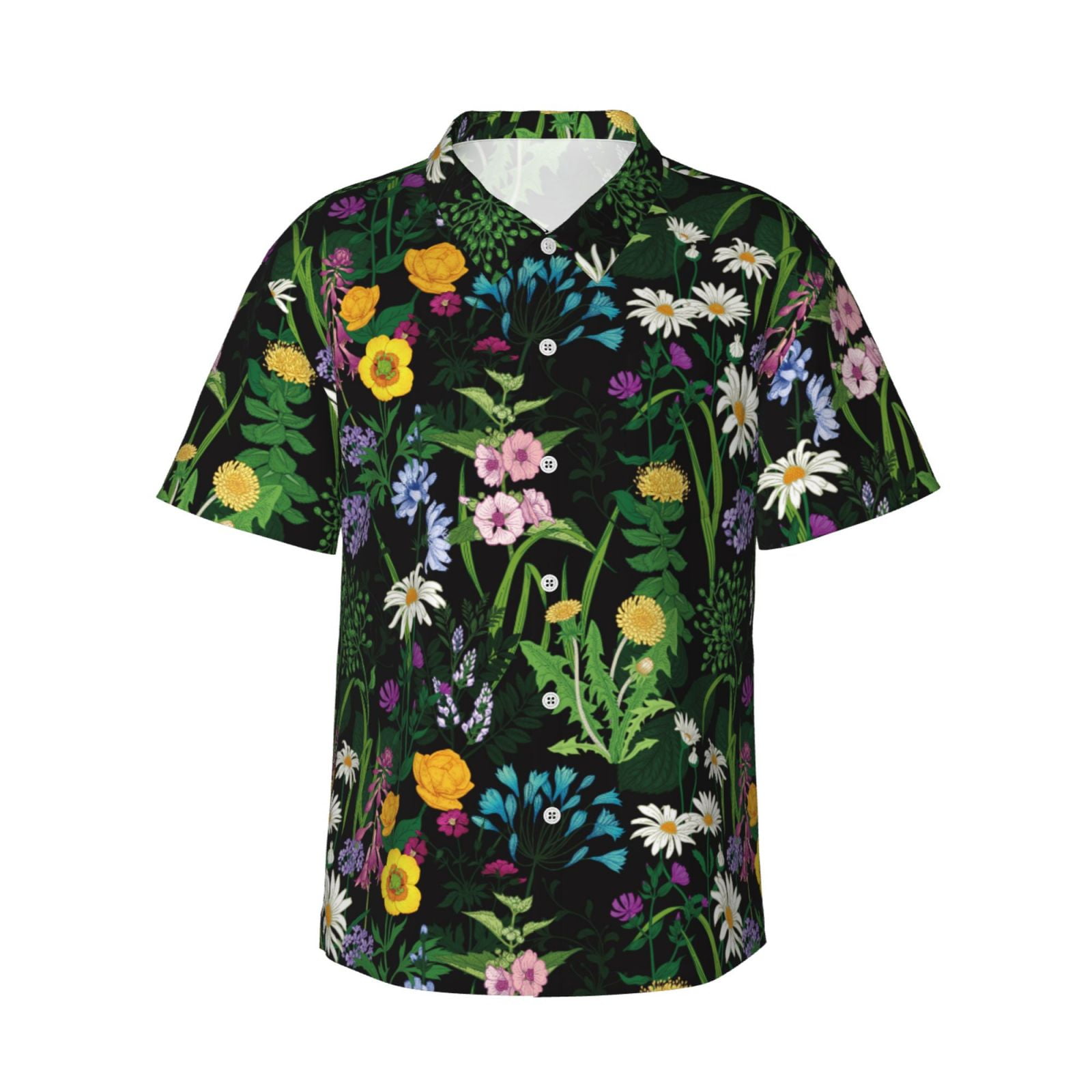 hawaiian shirt for men - Chamomile Tropical Short Sleeve Button Down ...