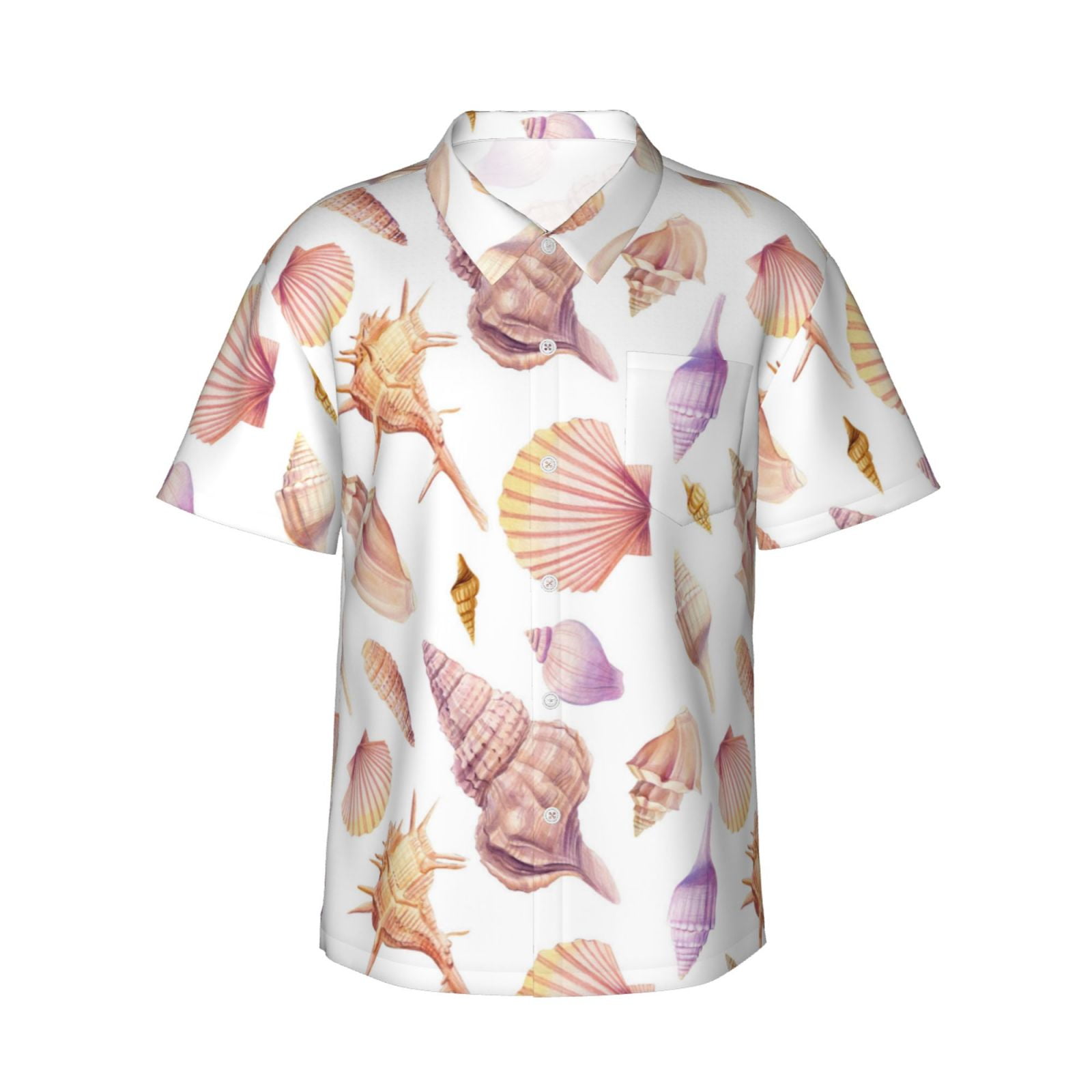 hawaiian shirt for men - Conch Shell No.J913 Tropical Short Sleeve ...