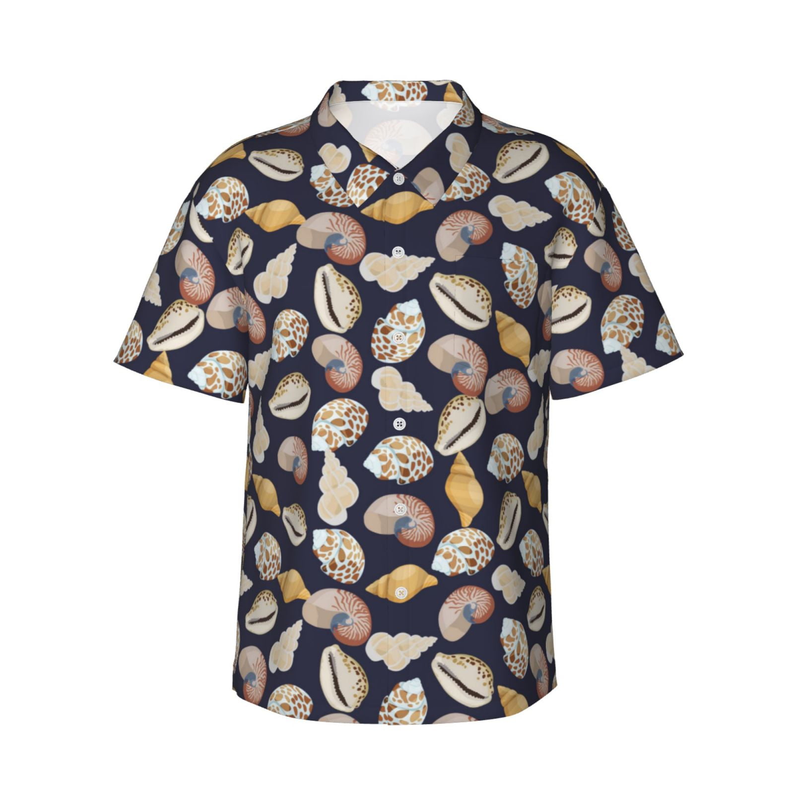 hawaiian shirt for men - Conch Shells Print No.906 Tropical Short ...