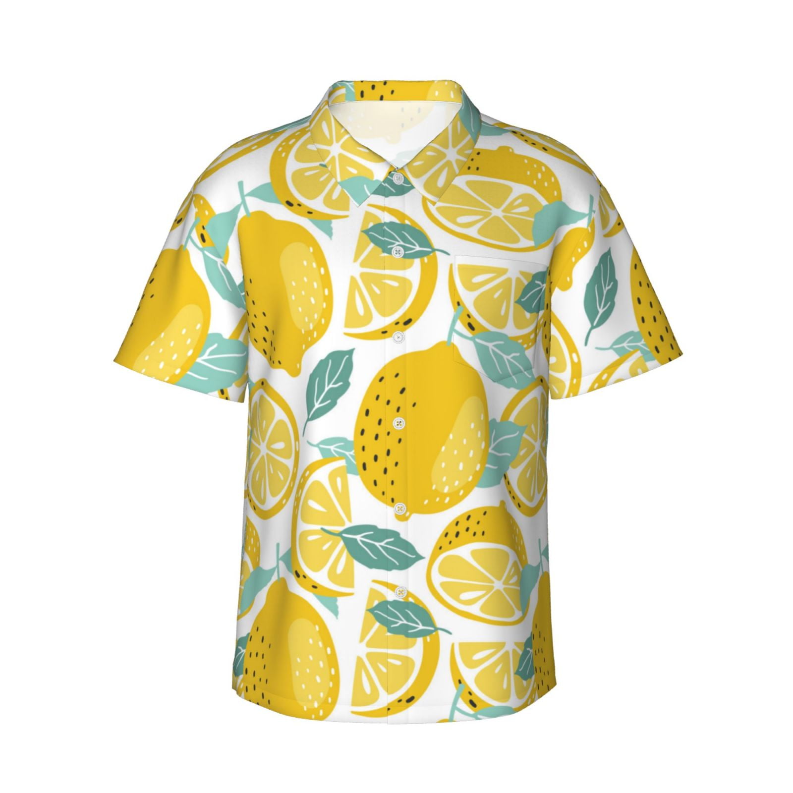 hawaiian shirt for men - Cute Lemon Sweet Sour Tropical Short Sleeve ...