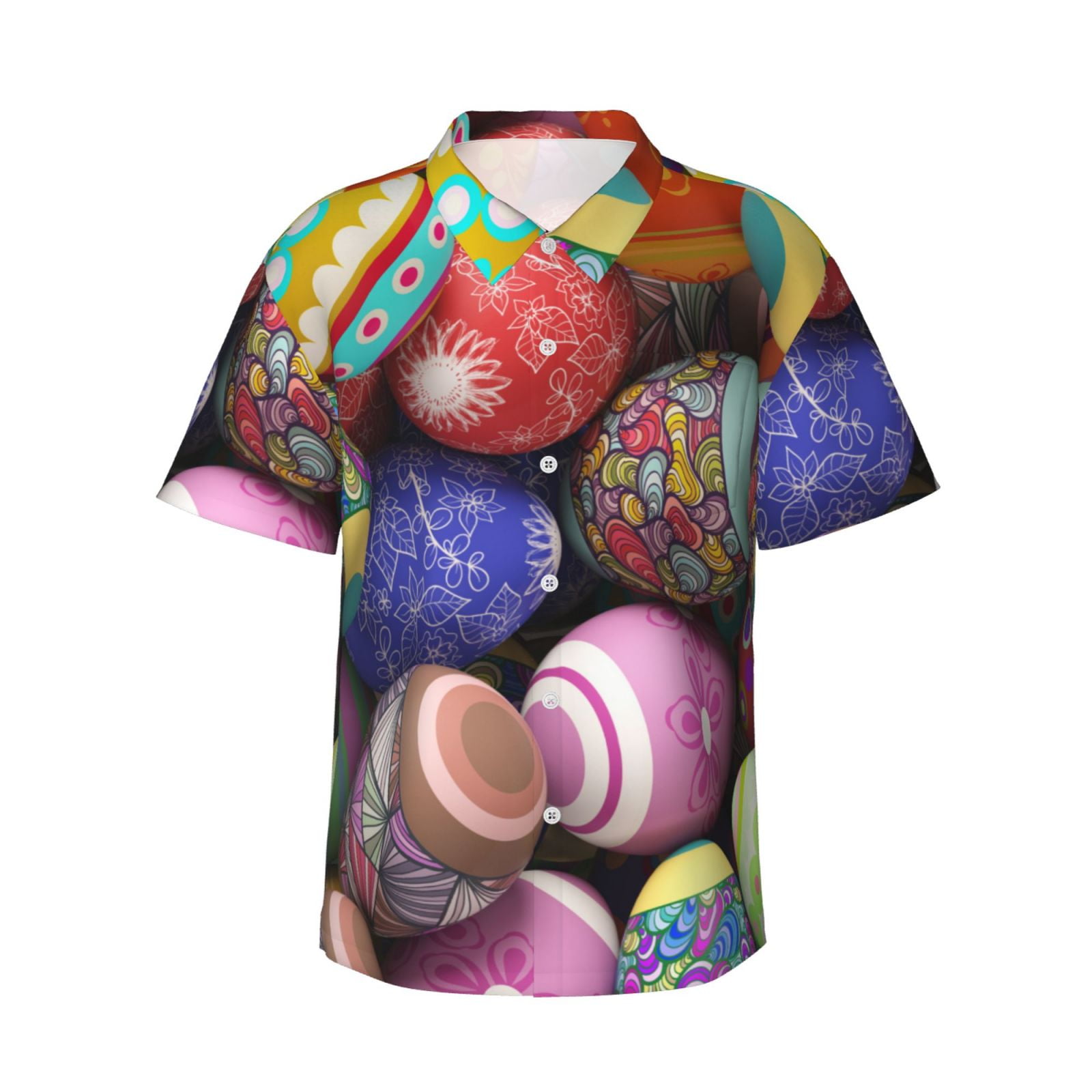 hawaiian shirt for men - Easter Eggs1 Tropical Short Sleeve Button Down ...