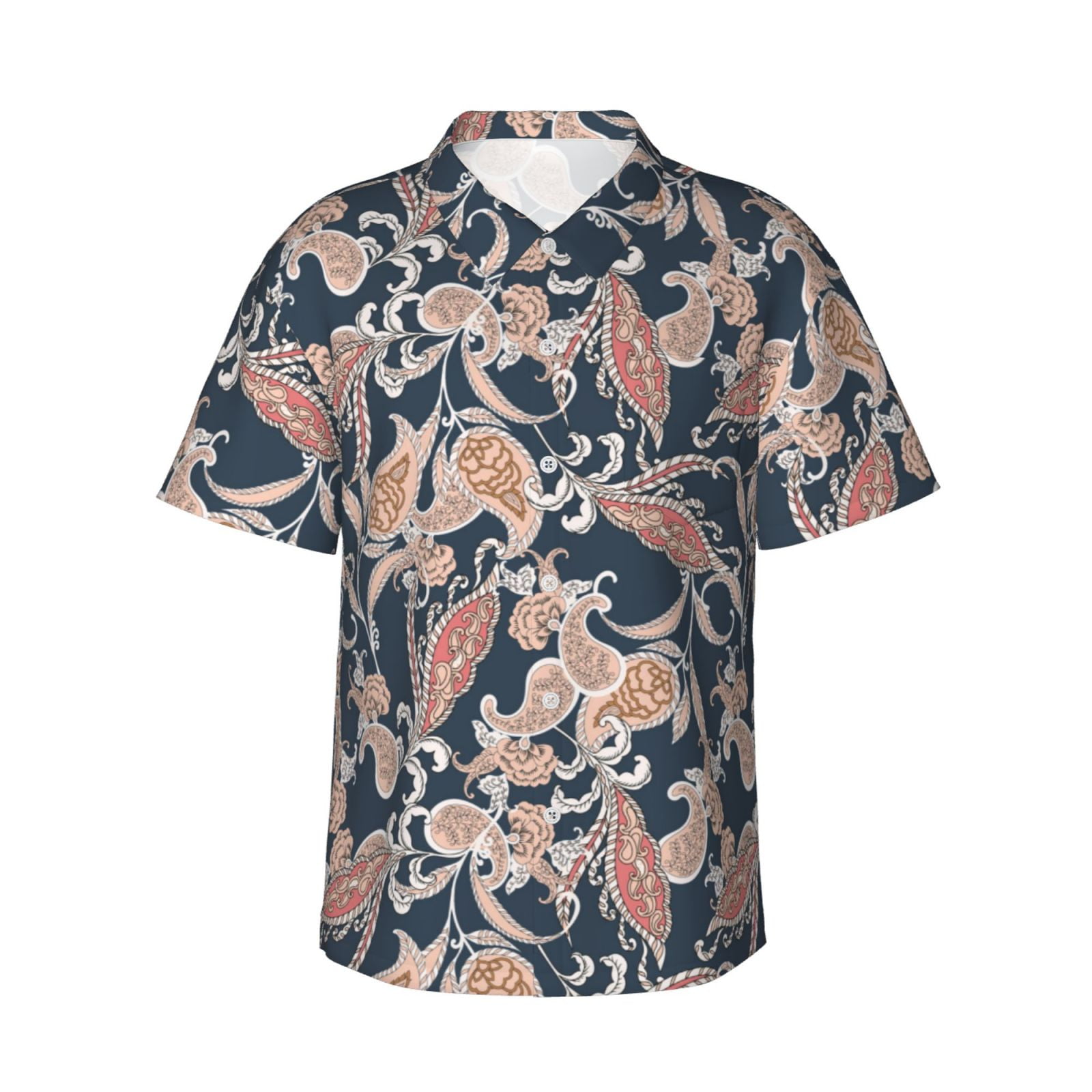 hawaiian shirt for men - Paisley Pattern No.90129 Tropical Short Sleeve ...