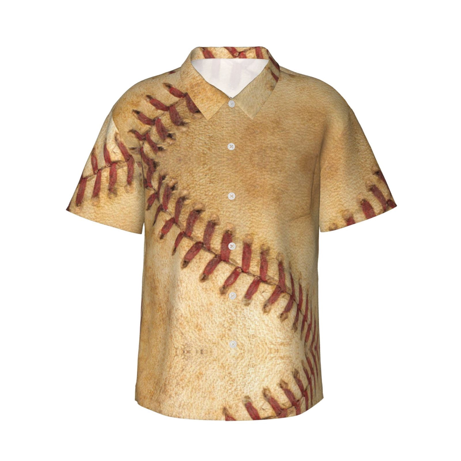 hawaiian shirt for men - Vintage Baseball Tropical Short Sleeve Button ...