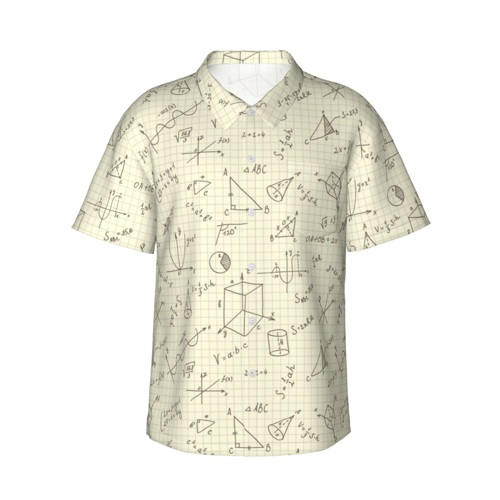 hawaiian shirt for men - equation Math formula Tropical Short Sleeve ...