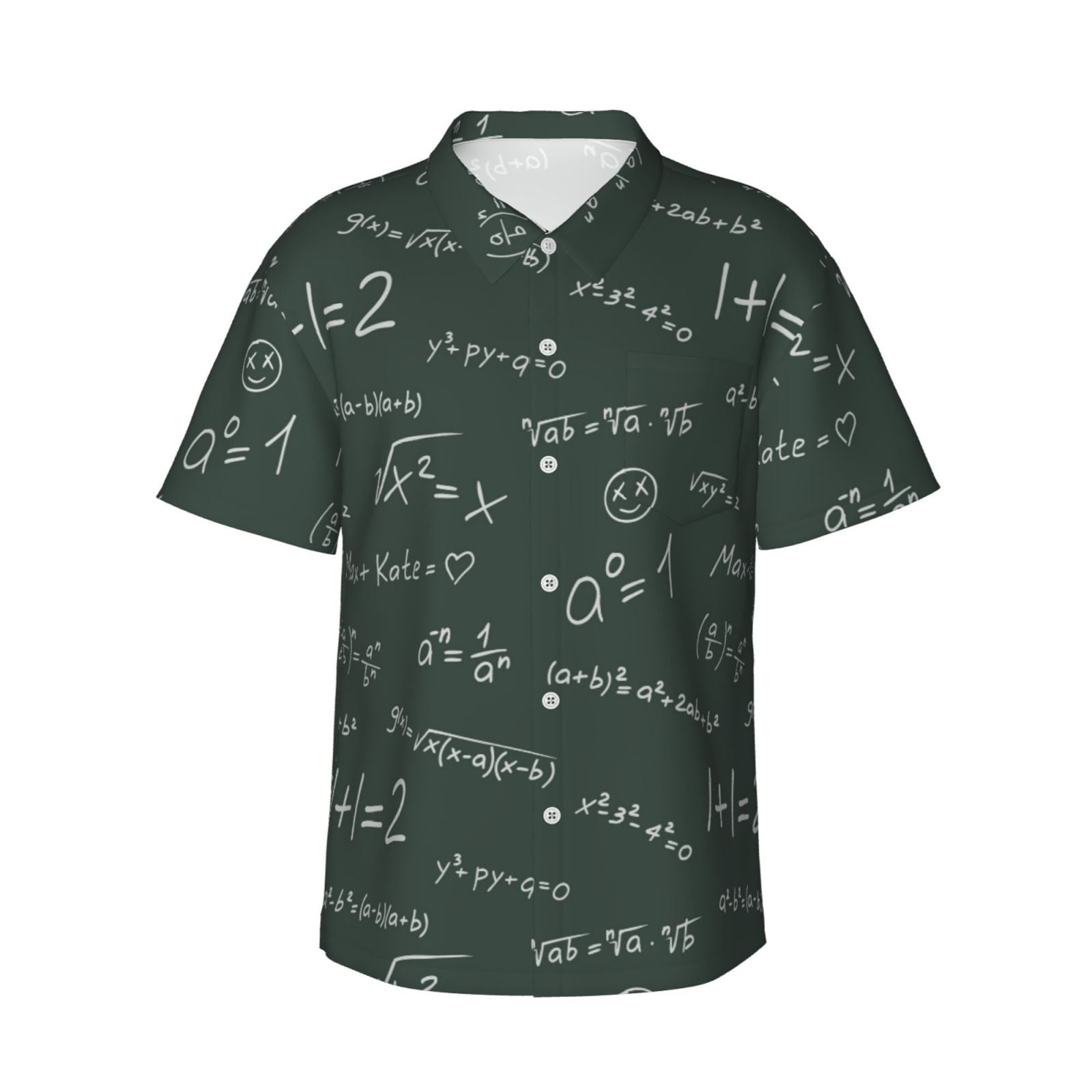 hawaiian shirt for men - formula equation math Print Tropical Short ...