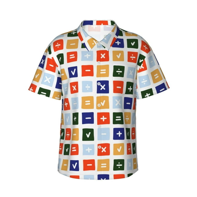hawaiian shirt for men - formula sign Tropical Short Sleeve Button Down ...