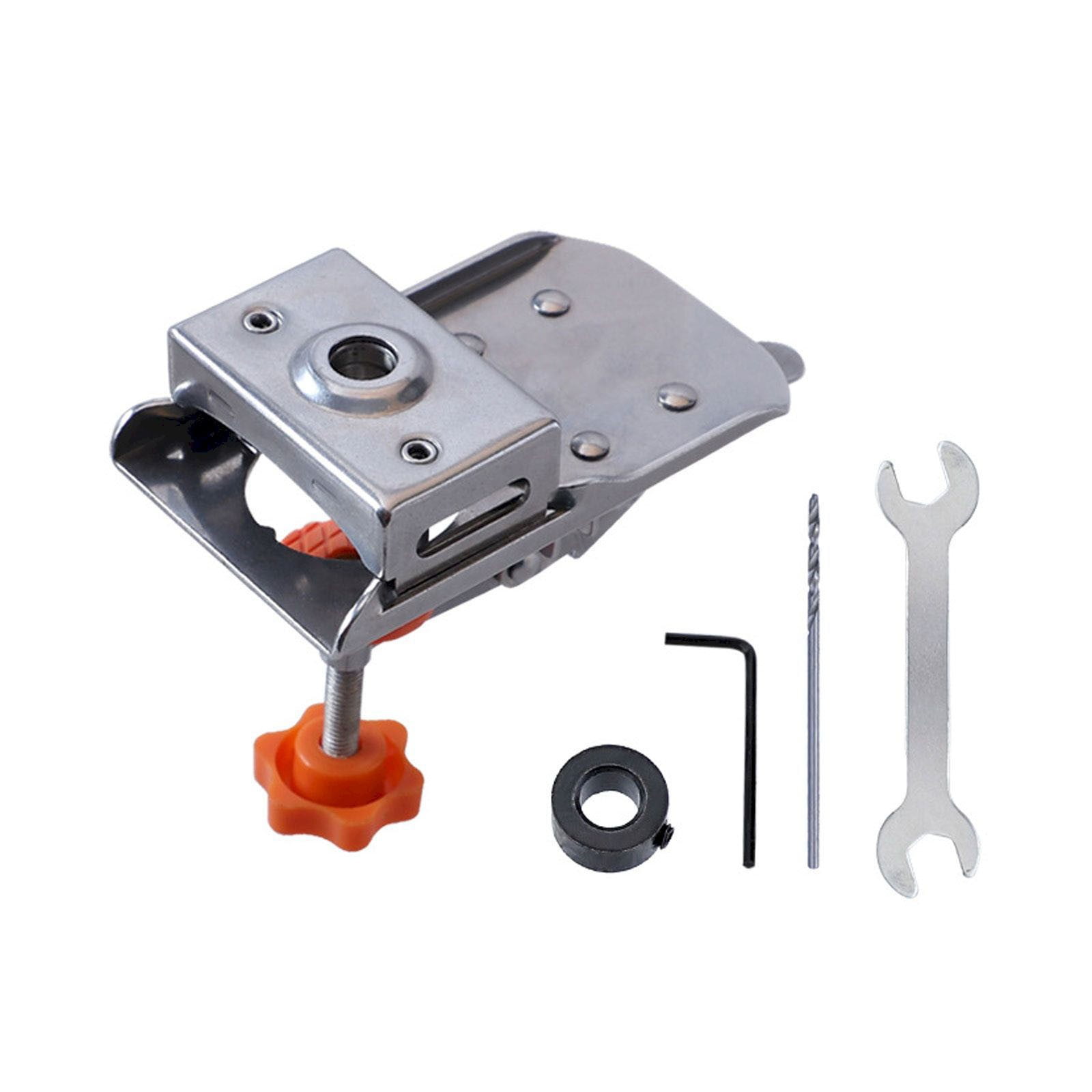 hcuribad Hinge Hole Fixture Adjustable Hinge Hole Fixture Stainless ...