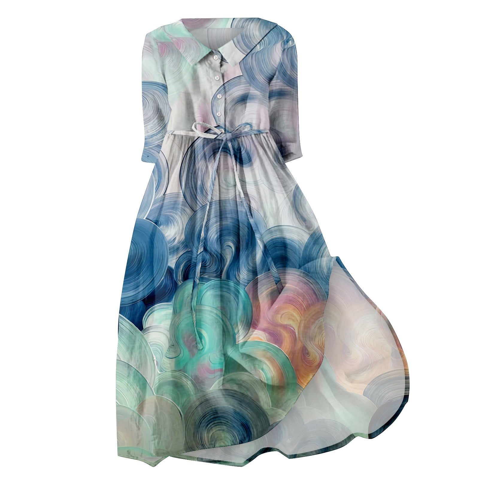 hcuribad Kentucky Derby Dresses 2024,Women's Casual Art Floral Print ...