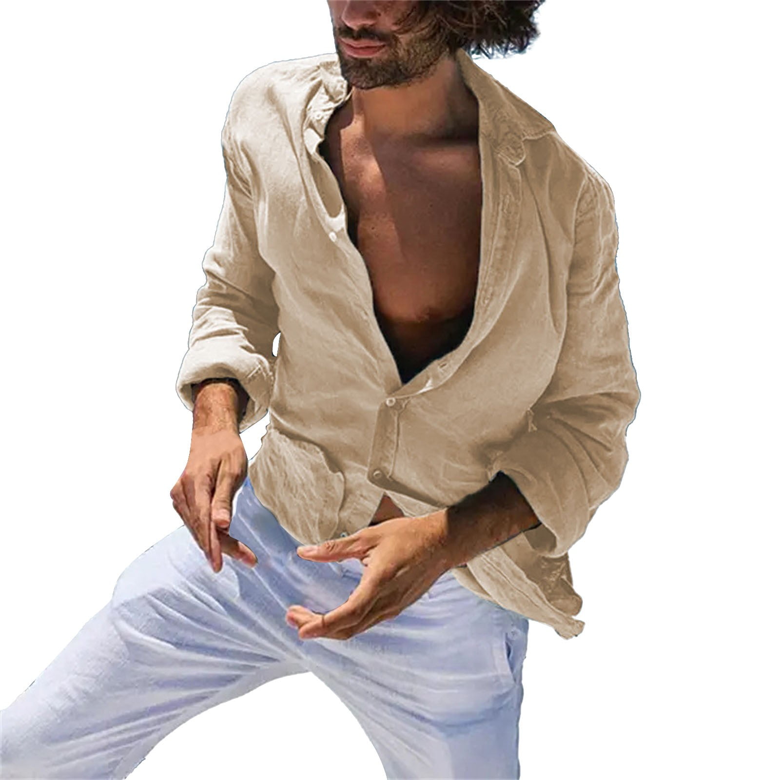 hcuribad Mens Shirts,2024 New Spring and Summer Men's Popular Lapel ...