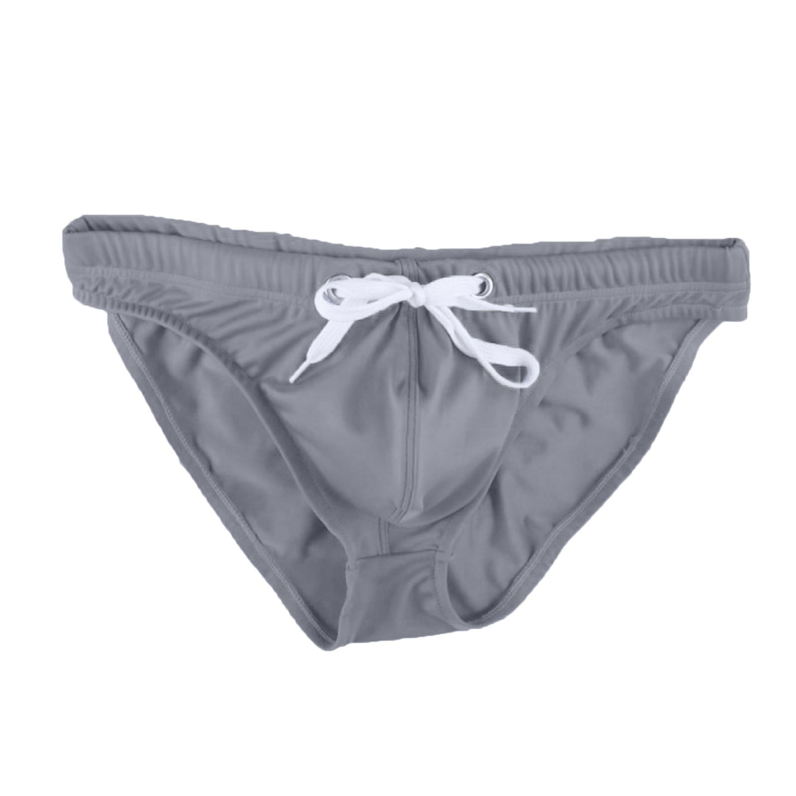 Hcuribad Mens Underwear 2024 New Mens Cotton Low Waist Sexy Hollow