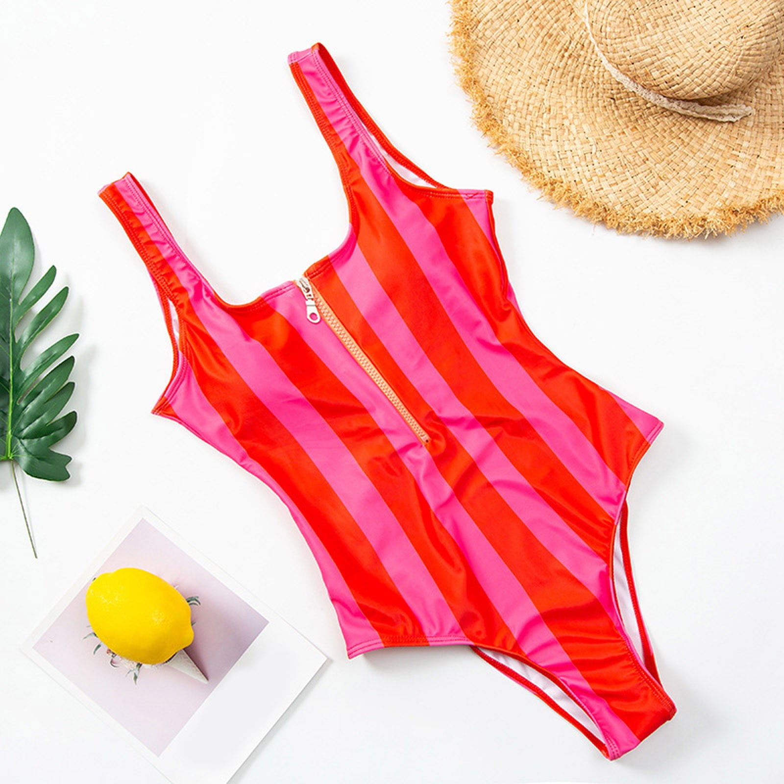 Hcuribad Swim Suits 2024 2024 Summer New Womens Solid Color Sexy Slim