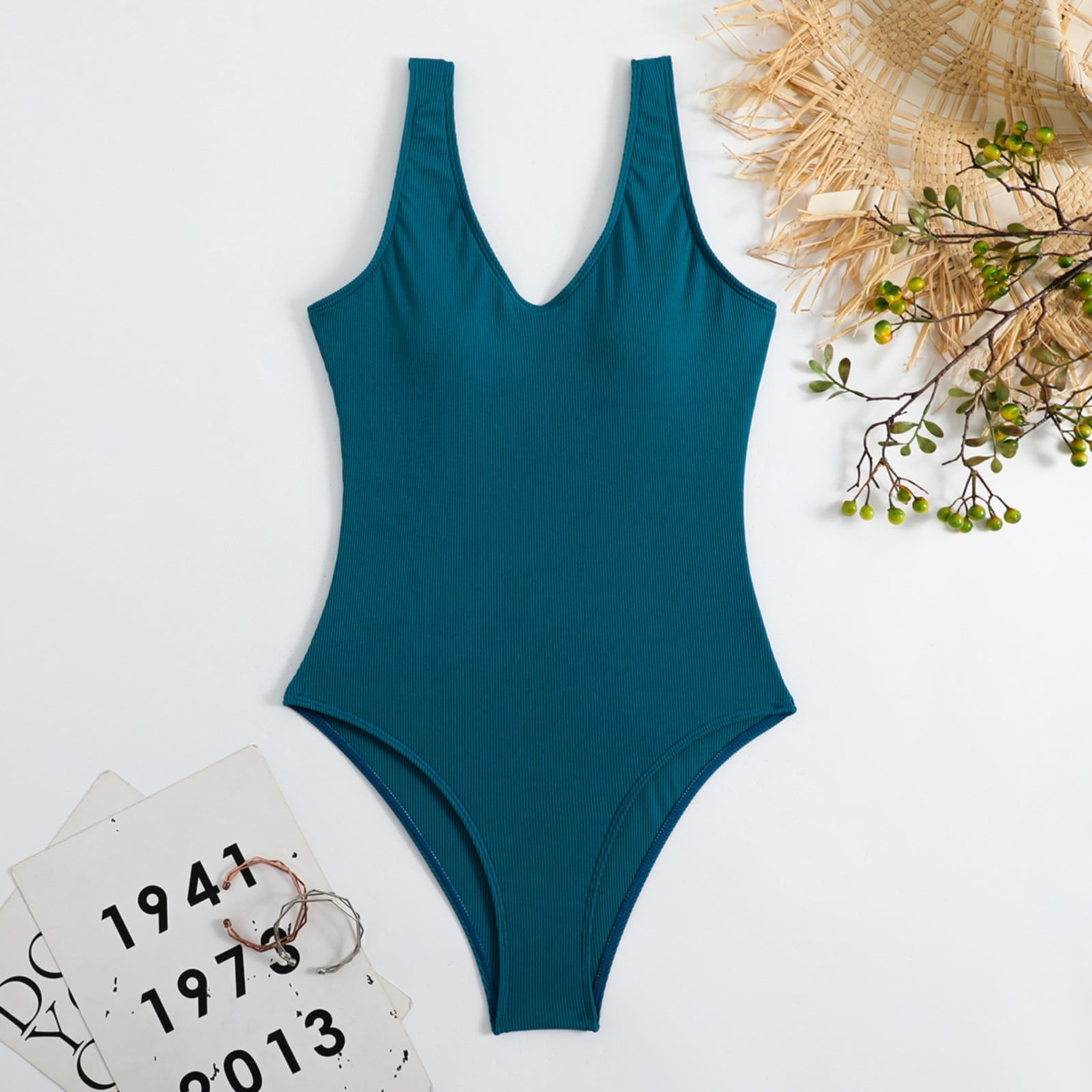 Hcuribad Swim Suits 2024 Womens Colorblock Abstract Floral Print Cover