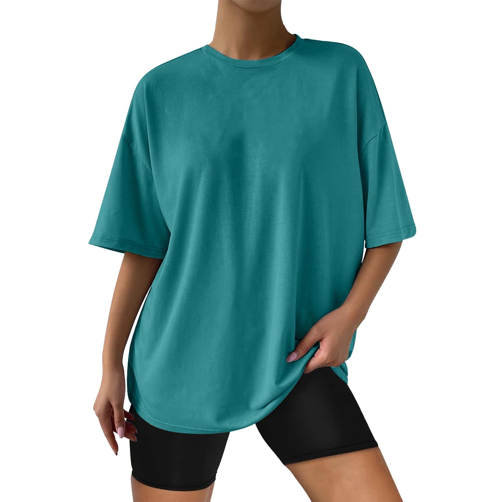 Hcuribad T Shirts For Women Workout Tops Womens Oversized T Shirts