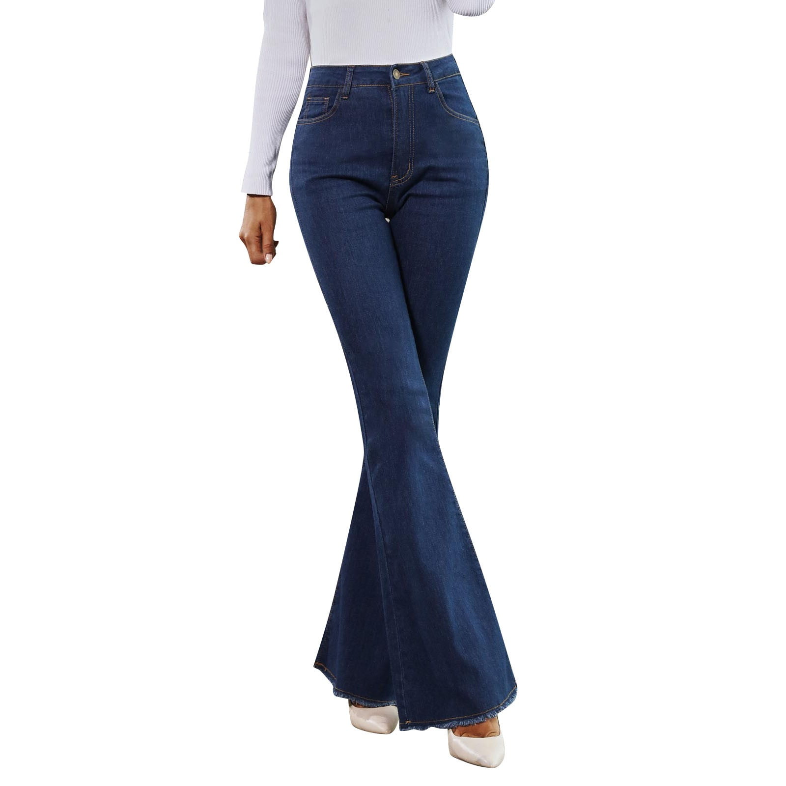 hcuribad Wide Leg Jeans,New 2024 Women's High Waisted Wide Leg Stretchy ...