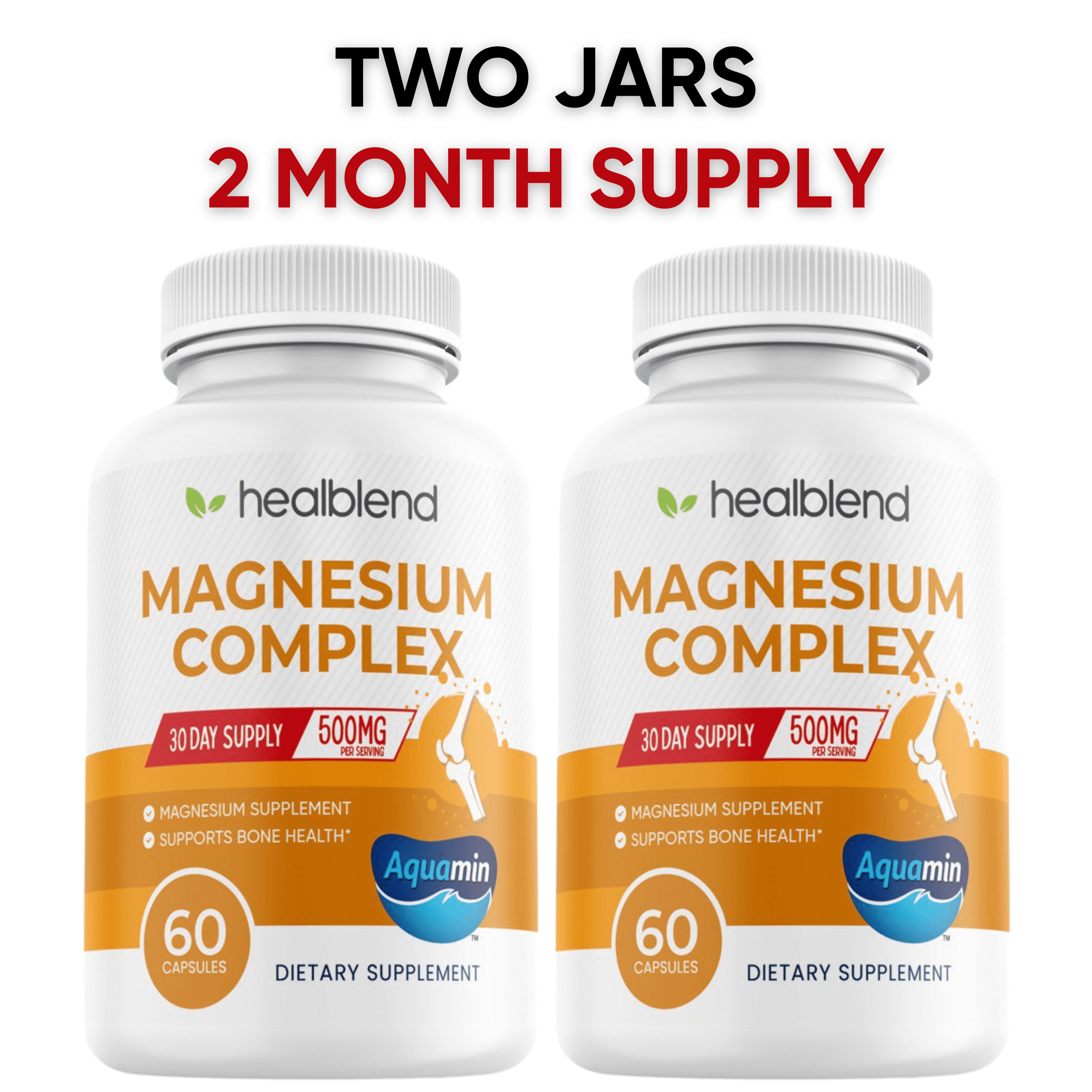 healblend Multi Magnesium Complex Supplement 500mg 2-Pack - Walmart.com