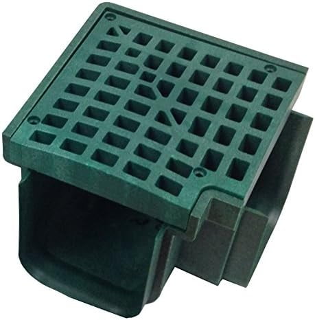 heavy duty trench drain 90 degree corner & grate - green - Walmart.com