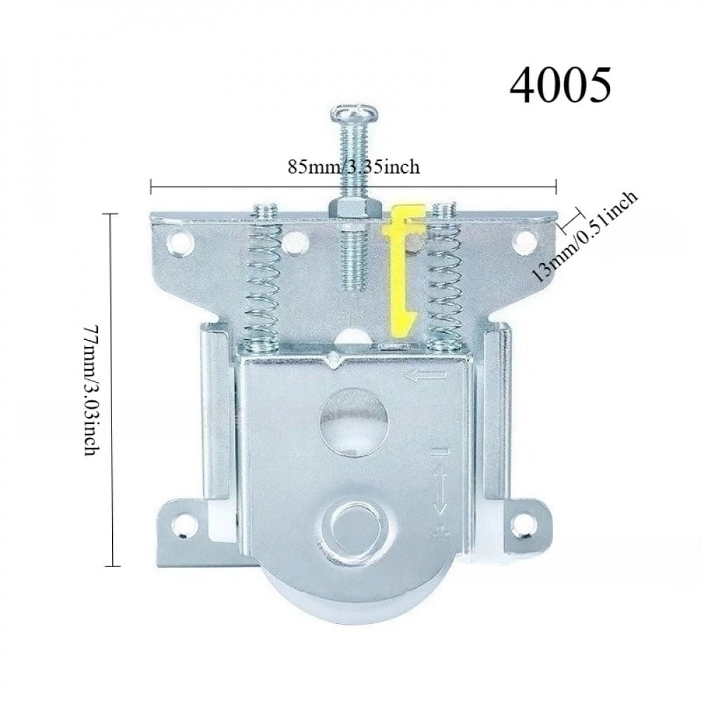 heavy wardrobe sliding door top bottom moving wheel hanging pulley ...