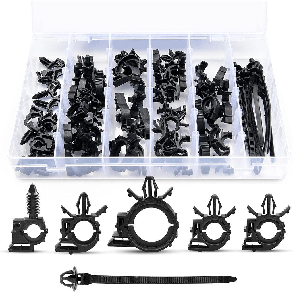 hefilesy 60Pcs/Box Car Wiring Harness Fastener Assortment Set Universal ...