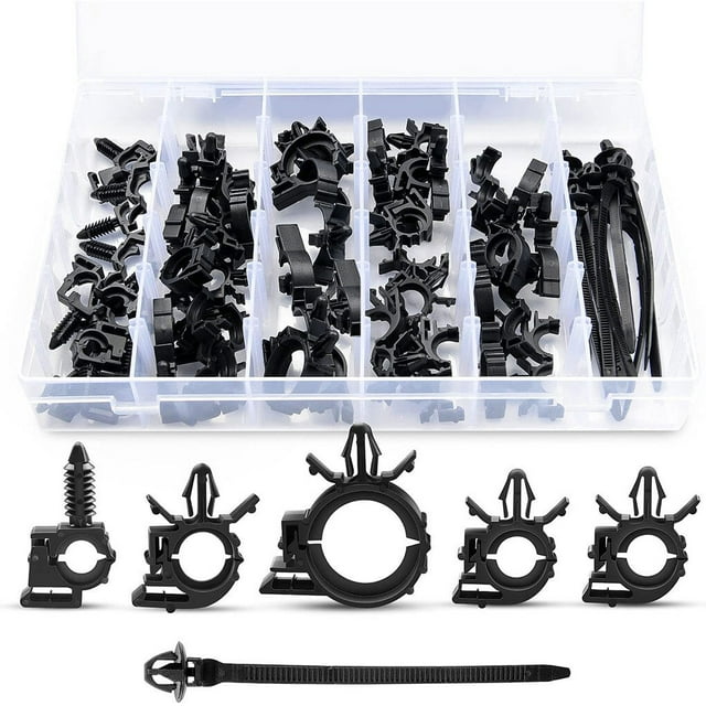 hefilesy 60Pcs/Box Car Wiring Harness Fastener Assortment Set Universal ...